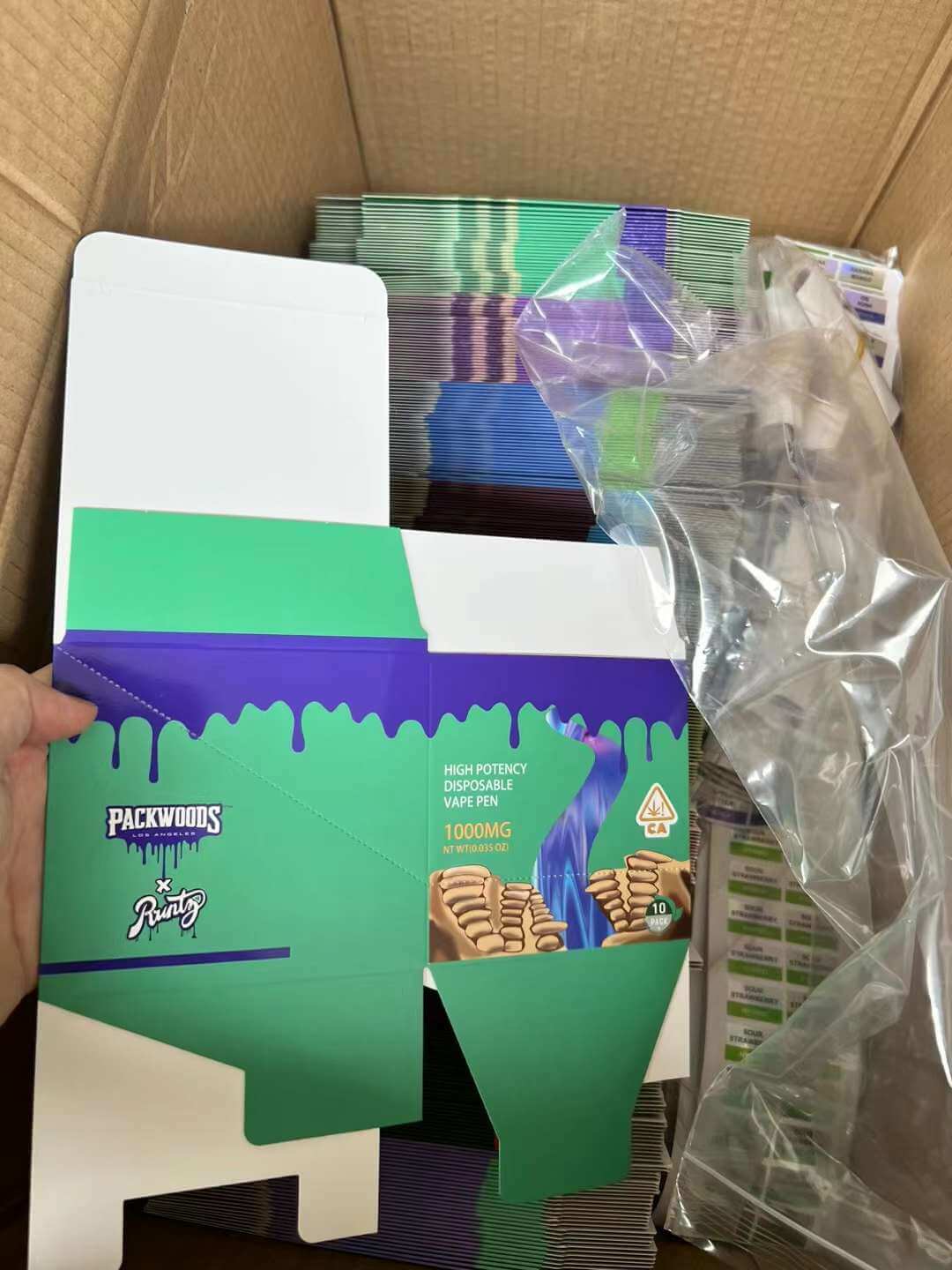 Packwoods x Runtz 2000mg Disposable Vape Pod Battery