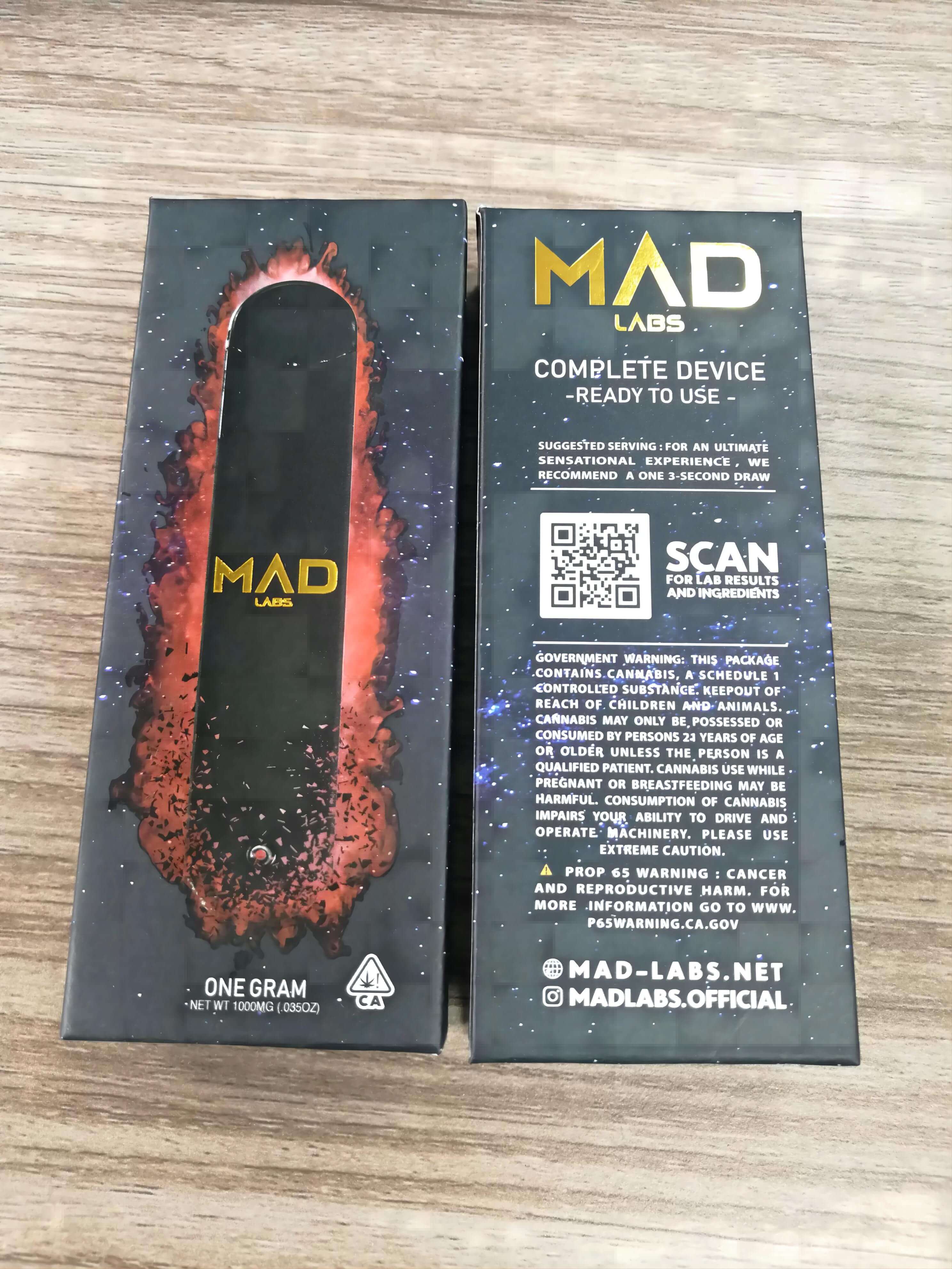Mad Labs 1000mg Disposable Smallest Vape Pod HHC
