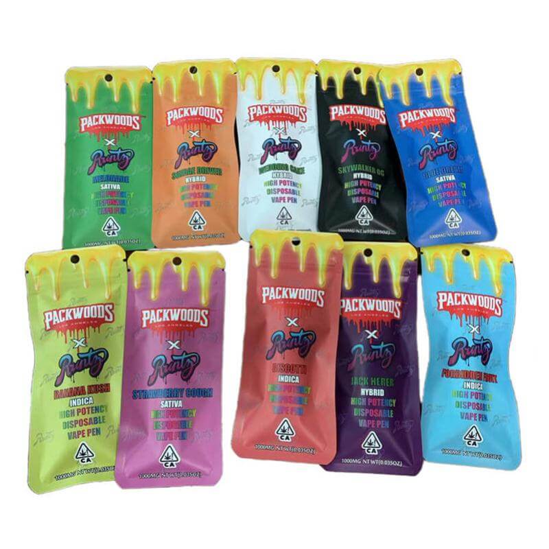 Packwoods X Runtz High Potency Disposable Vape Pen 1ML THC Battery
